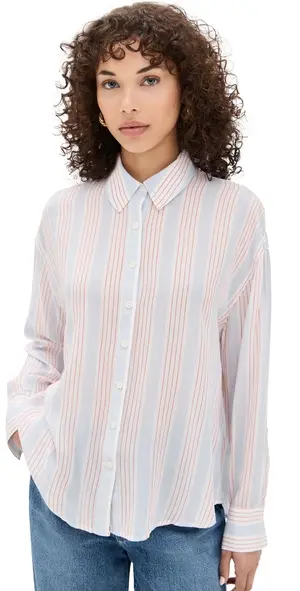 DAZE Striped Button-down Shirt