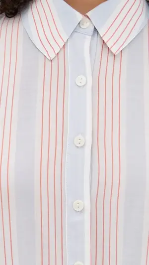 DAZE Striped Button-down Shirt