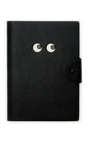ANYA HINDMARCH Eyes Leather A5 Journal - Black