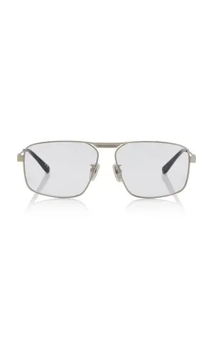Balenciaga Tag 3.0 Aviator Sunglasses - Silver