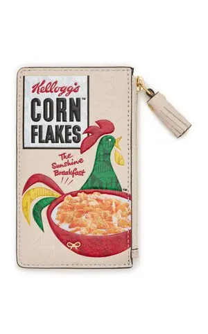 ANYA HINDMARCH Cornflakes Zipped Card Case - White