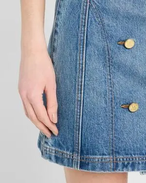 Ulla Johnson The Clara Denim Mini Skirt - Danube