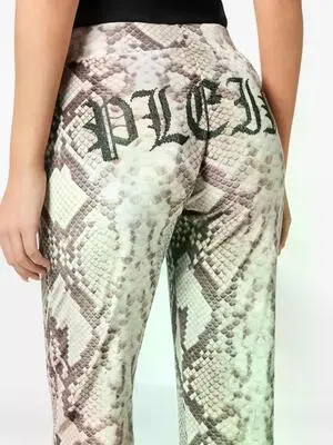 Philipp Plein Python-print Drawstring Trousers