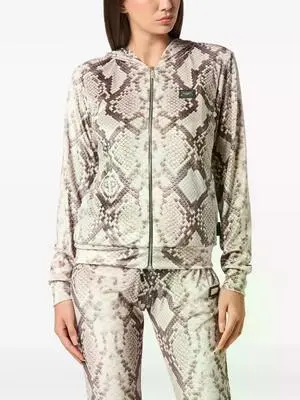 Philipp Plein Python-print Zip-up Hoodie