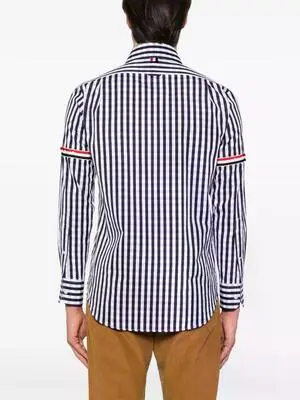 Thom Browne Checked Shirt - Blue