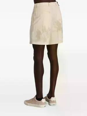 BOSS Printed Pressed-crease Shorts