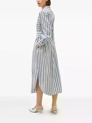 Marella Striped Belted Shirt Dress