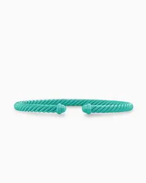 David Yurman Classic Cable Bracelet - Aluminum Turquoise