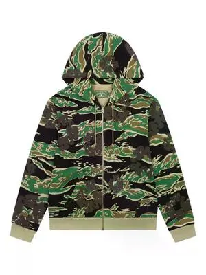 DENIM TEARS Camouflage-print Hoodie - Green