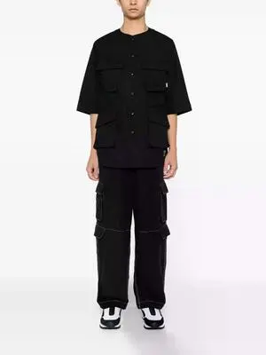 PEACE AND AFTER Short-sleeves Cotton Shirt