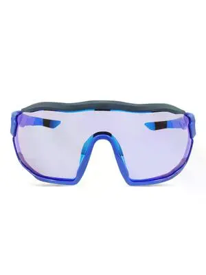 Nike Shield Frame Sunglasses With Tinted Lenses - Blue