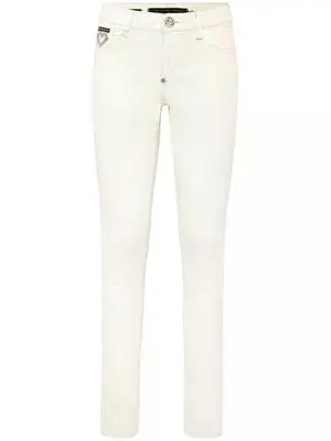 Philipp Plein Crystal-heart Jeans - Neutrals