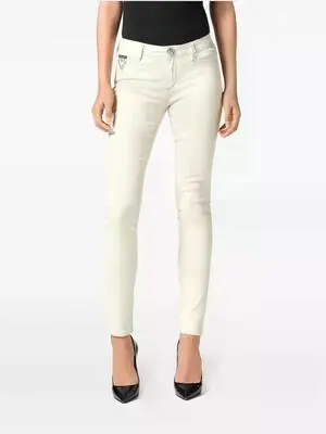 Philipp Plein Crystal-heart Jeans - Neutrals