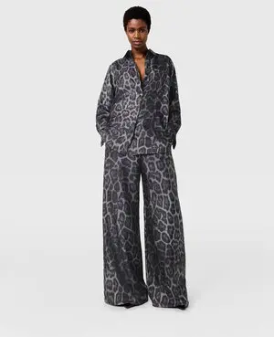 Stella McCartney Oversized Leopard Print Pants