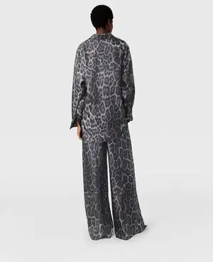 Stella McCartney Oversized Leopard Print Pants