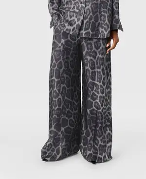Stella McCartney Oversized Leopard Print Pants