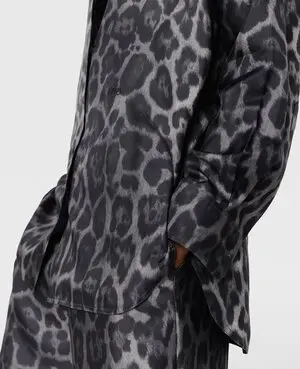 Stella McCartney Oversized Leopard Print Shirt