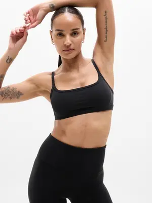 Athleta Square Neck Bra A-c - Black