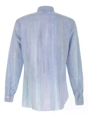BARBA NAPOLI Striped Button-up Shirt