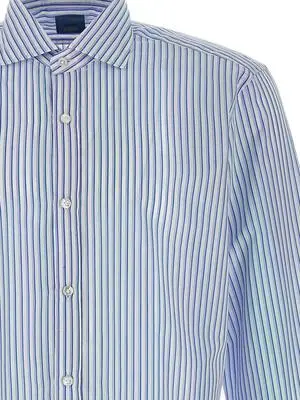 BARBA NAPOLI Striped Button-up Shirt