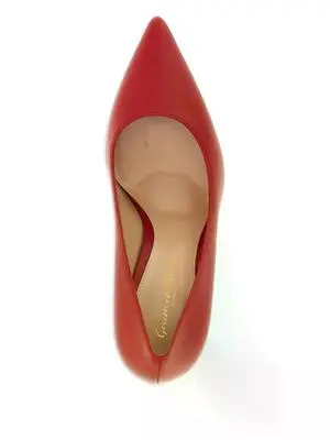 GIANVITO ROSSI 85mm Leather Heeled Pumps - Red