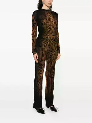 JEAN PAUL GAULTIER Abstract-pattern Print Trousers