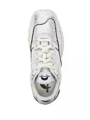 MARINE SERRE Tone Laminated Moonogram Panelled Sneakers