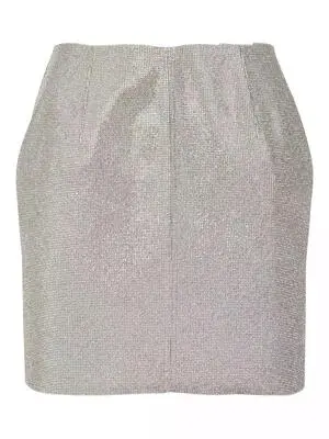 GAIA CANCIANI Embellished Zip-front Mini Skirt