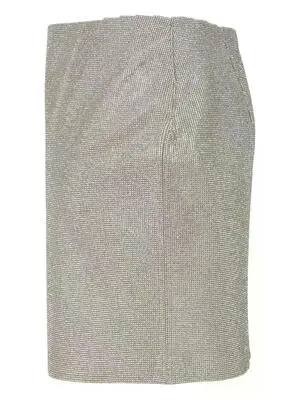 GAIA CANCIANI Embellished Zip-front Mini Skirt