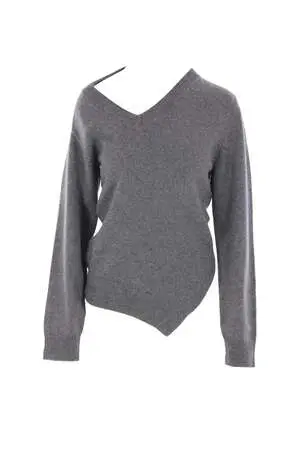 RÓHE Deconstructed Knit Sweater - Mid Grey Melange