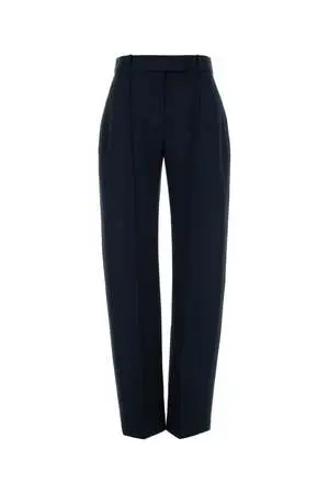 Alexander McQueen Wide Leg Trousers - Navy