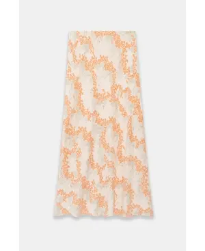 Mint Velvet Printed Midi Slip Skirt