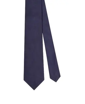 Robert Talbott Newman Seven Fold Silk Necktie - Navy