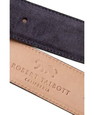Robert Talbott Suede Lewis Belt - Navy