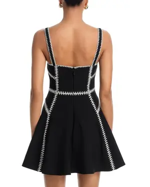 Cinq À Sept Jelena Dress - Black/ Gardenia