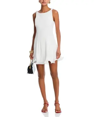 Line & Dot Celesta Mini Dress - White Multi