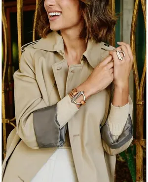 CXC Sunrise Leather Bangle Bracelet
