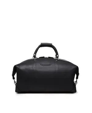 KORCHMAR Twain Leather Weekender Duffel Bag - Black
