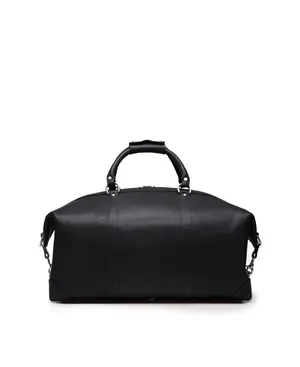 KORCHMAR Twain Leather Weekender Duffel Bag - Black