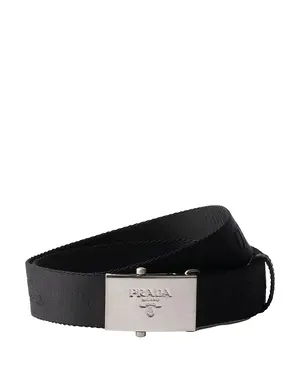 Prada Cotton Tape Belt - Black