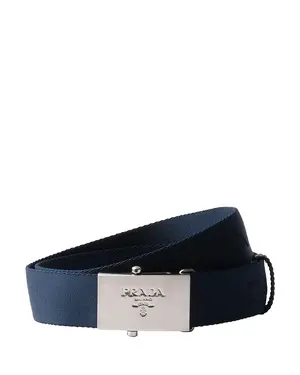 Prada Cotton Tape Belt - Blue