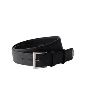 Prada Saffiano Leather Belt - Black