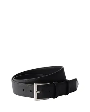 Prada Saffiano Leather Belt - Black