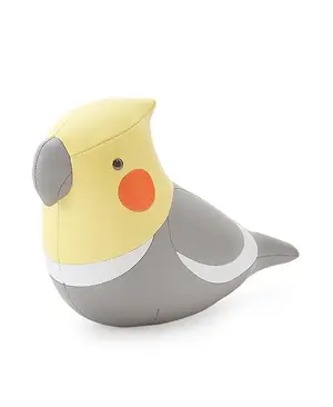 ZUNY Cockatiel Bookend - Gray/cream