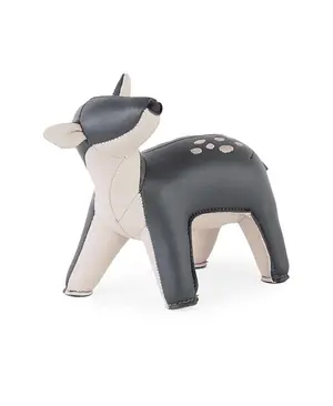 ZUNY Deer Luke Paperweight - Dark Gray And Wheat