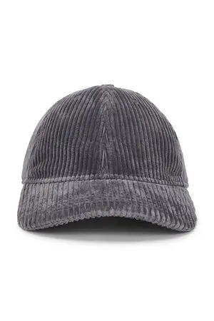 Bottega Veneta Matte Cotton Corduroy Cap - Thunder
