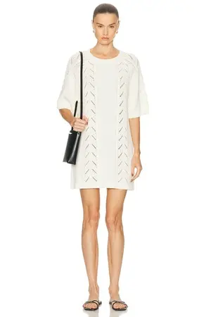 Loulou De Saison Arman Oversized Short Dress - Ivory