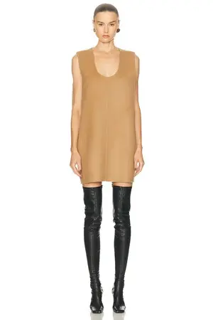 Khaite Nyona Wool Dress - Camel