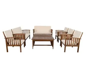 LINON Home Caneel 8-piece Outdoor Chat Set