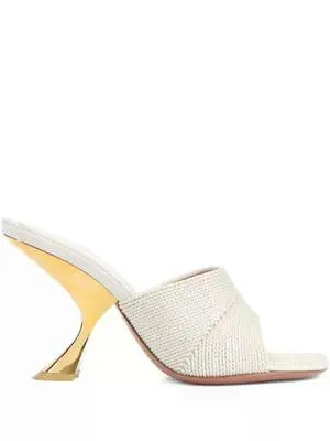 Amina Muaddi Woven Mules Clogs For Women
